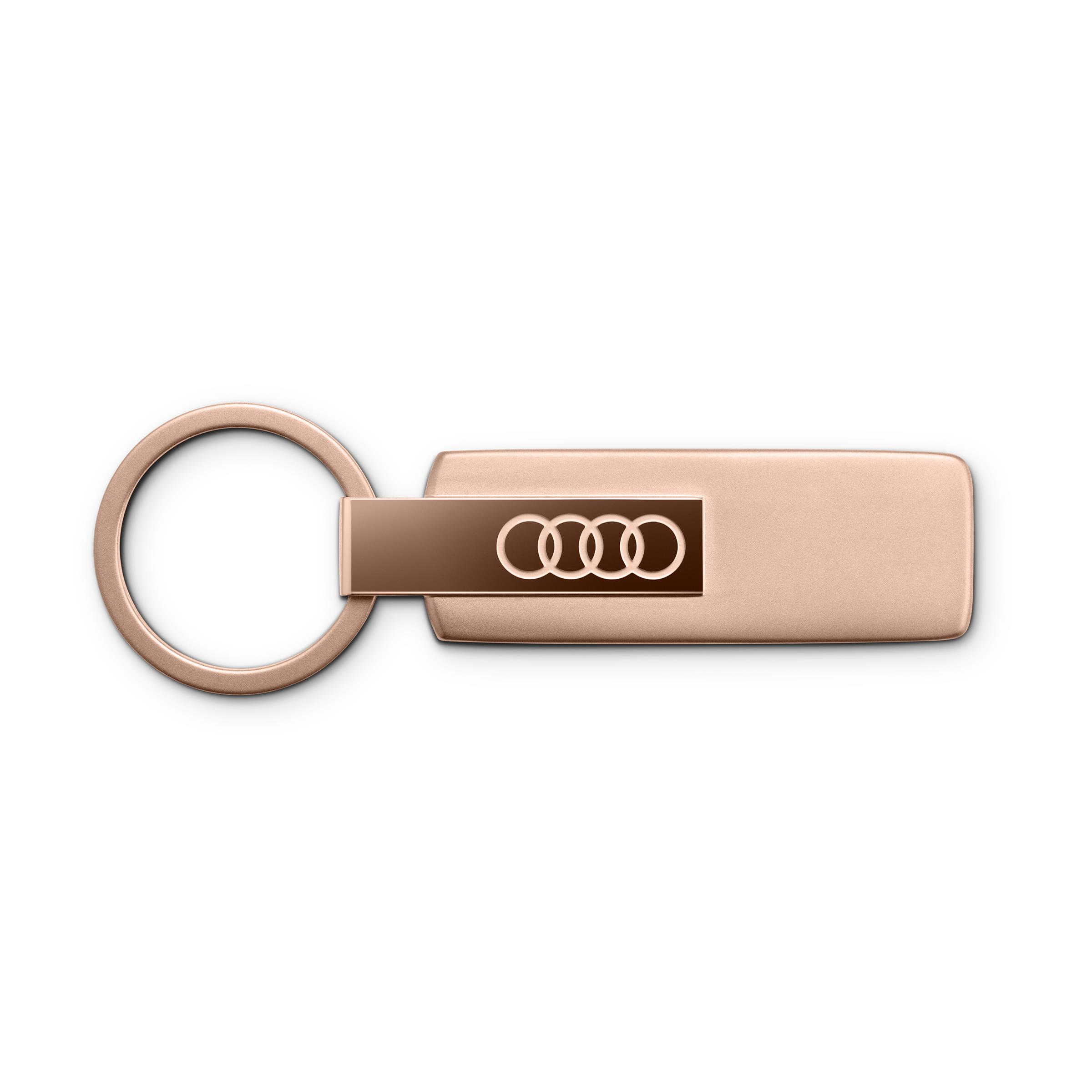 Audi Key ring, stainless steel, rosegold | Key rings | On the way ...