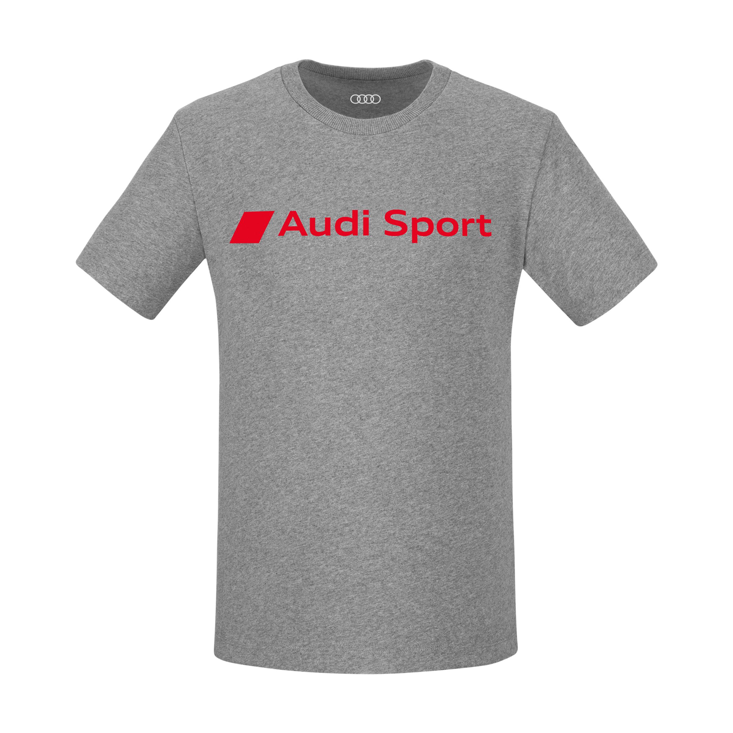 Audi Sport T-Shirt, men, grey melange | Clothing | Categories | Audi ...
